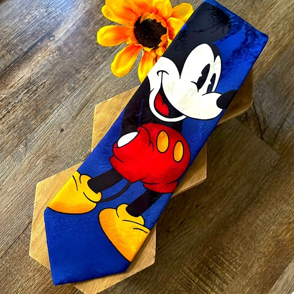 Disney | Accessories | Disney Mickey Mouse Silk Tie | Poshmark